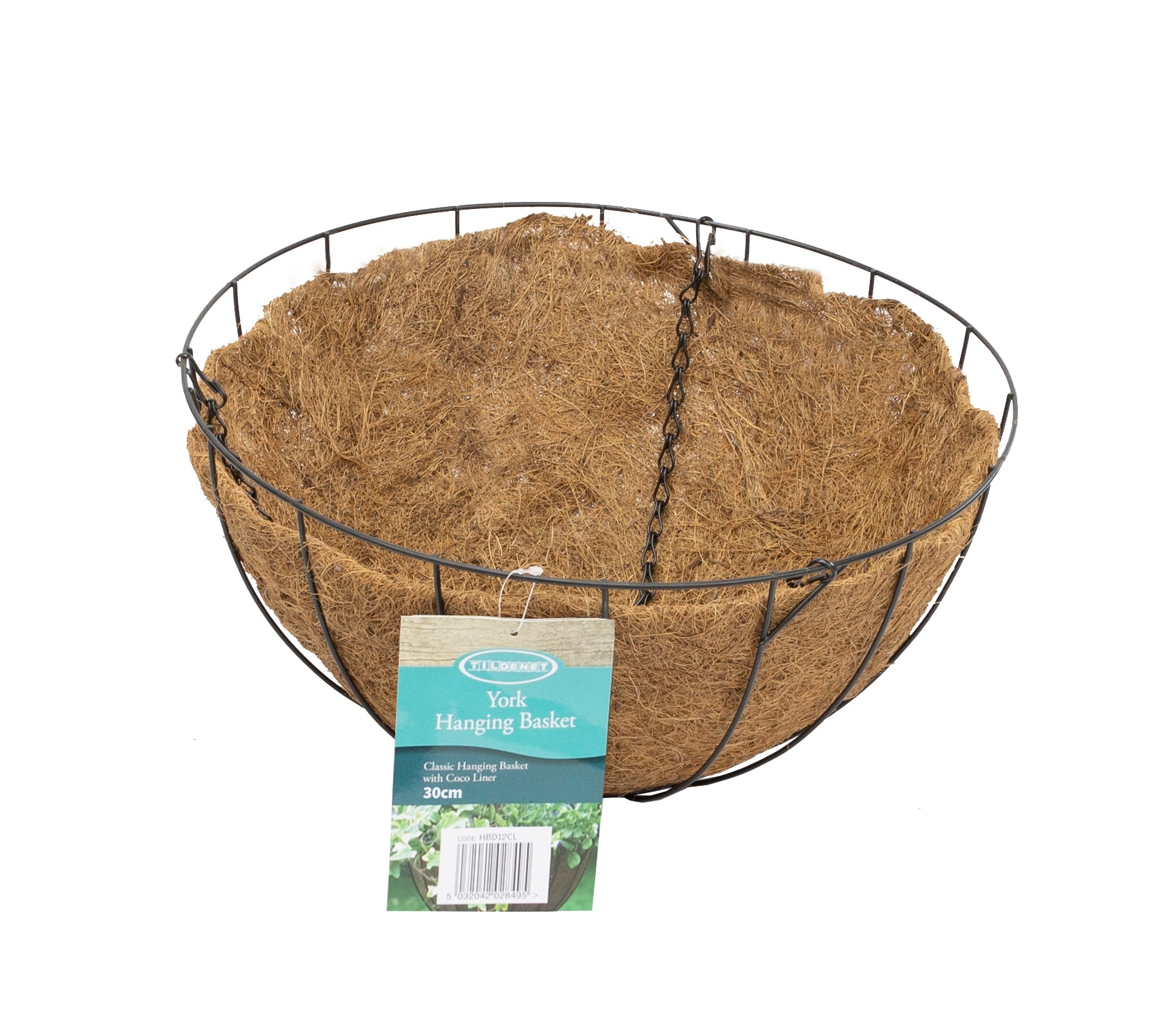 12" York Deluxe Hanging Basket with Coco Liner – Bast Brothers Garden ...