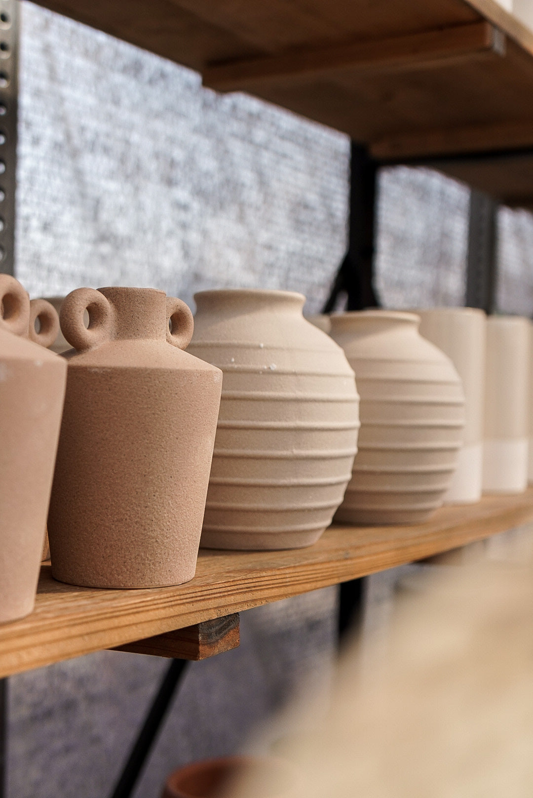 Bisque Vase with Handle – Bast Brothers Garden Center