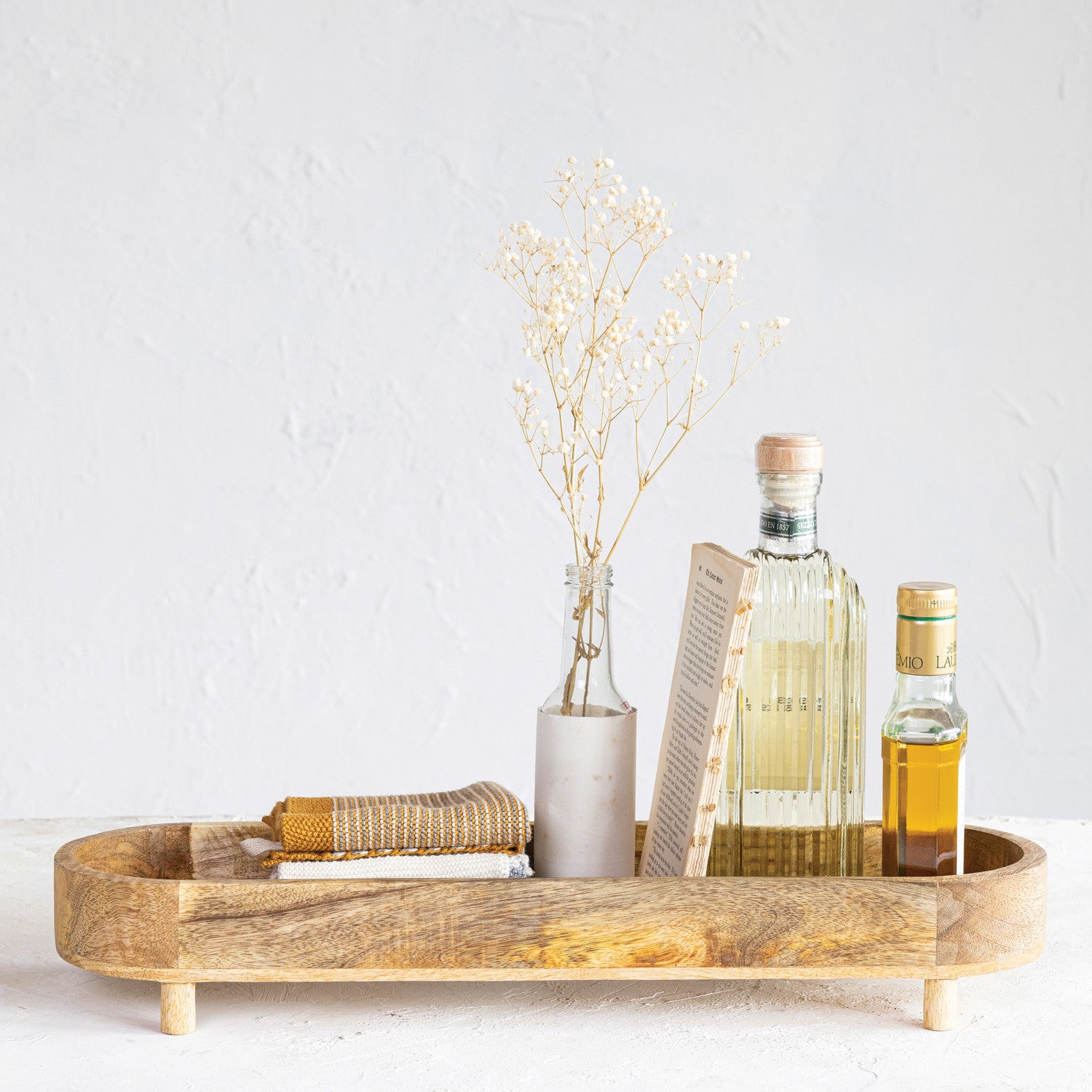 Mango Wood Footed Tray – Bast Brothers Garden Center